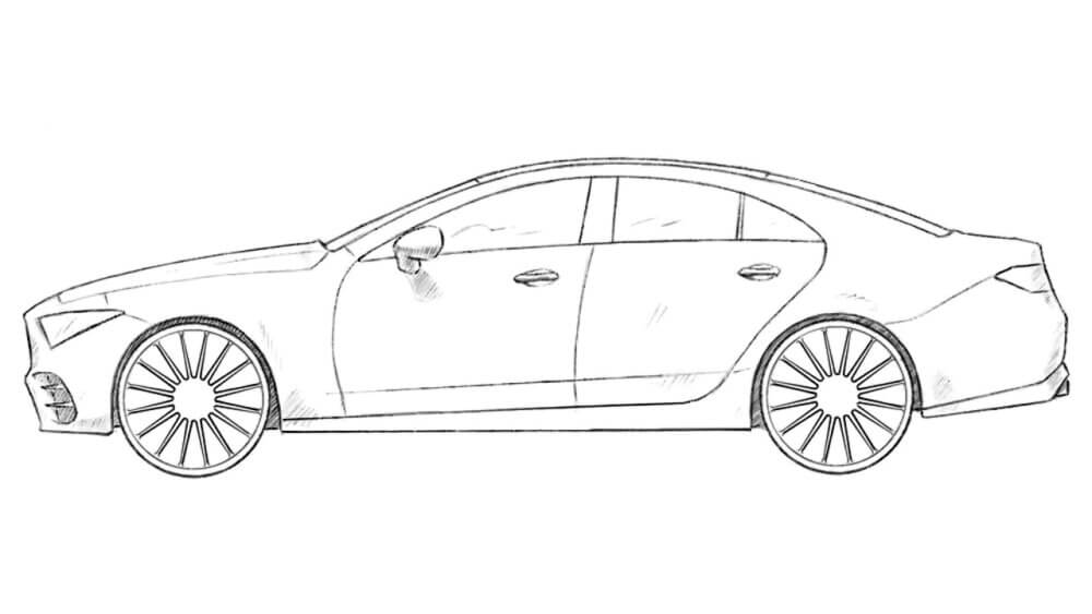 How to Draw a Car from the Back