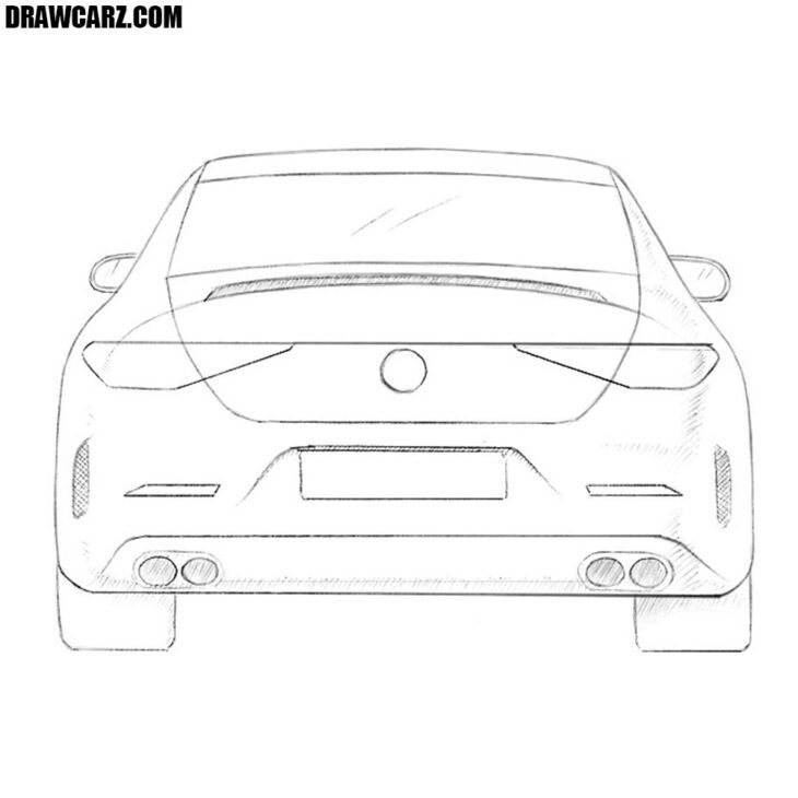 How to Draw a Tesla Model 3