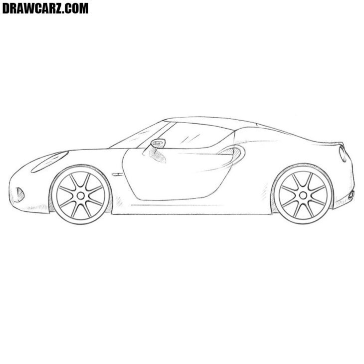 How to Draw a Mazda MX-5