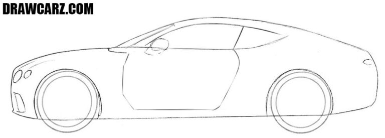 How to Draw a Bentley Continental GT