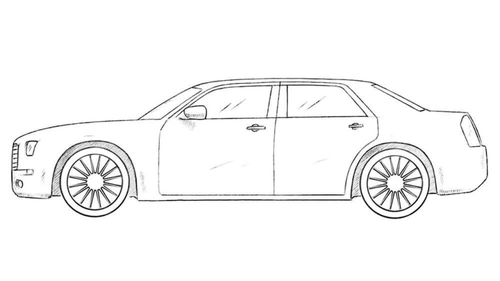 How to Draw a Chrysler 300c