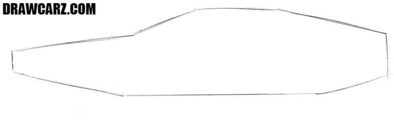 How to Draw a Delorean DMC