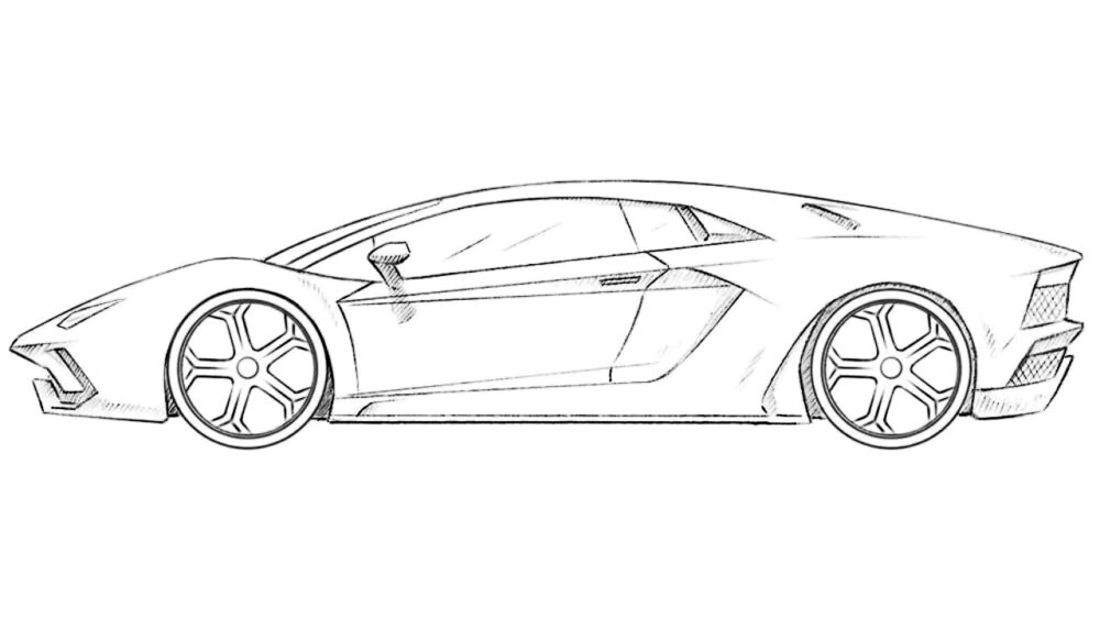 How to Draw a Lamborghini Aventador