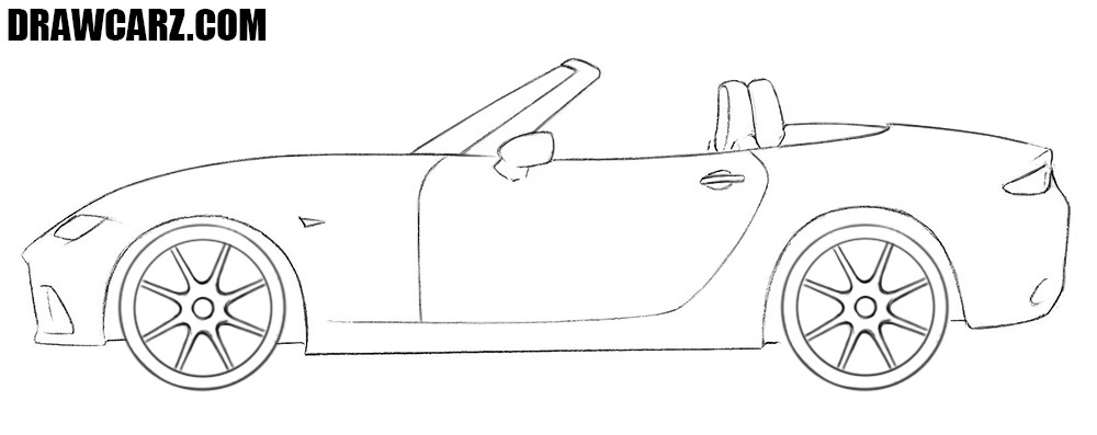 How to Draw a Mazda MX-5