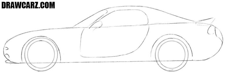 How to Draw a Mazda RX-7