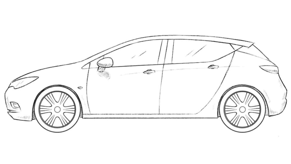 How to Draw an Opel Astra