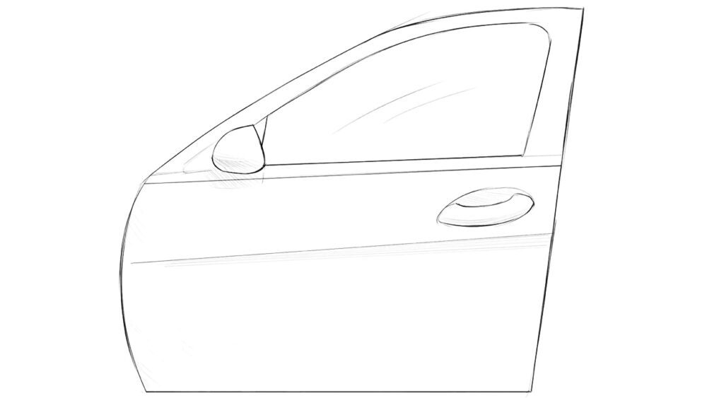 How to Draw a Car Door