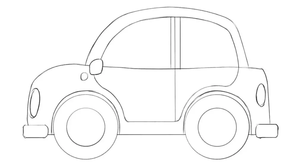 How to Draw a Cartoon Car