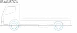 How to Draw a Flatbed Truck