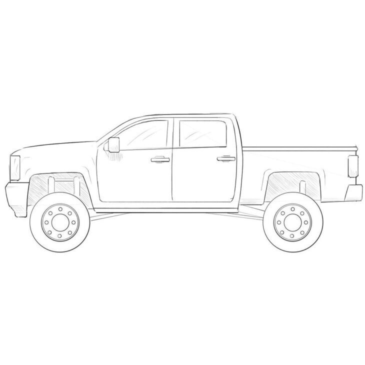 How to Draw a GMC Truck