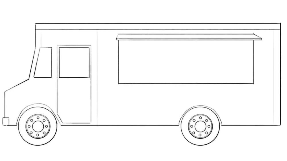 How to Draw a Food Truck
