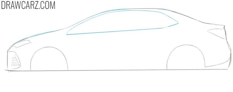 How to Draw a Toyota Corolla