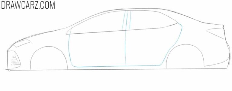 How to Draw a Toyota Corolla