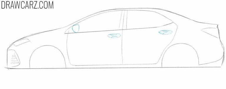 How to Draw a Toyota Corolla