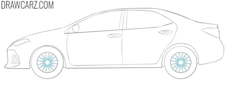 How to Draw a Toyota Corolla