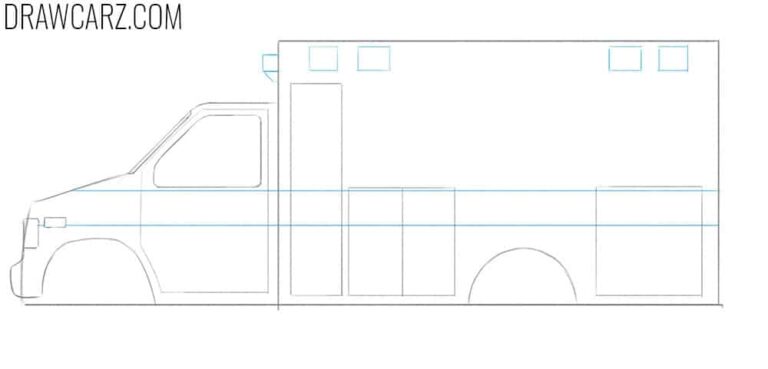 How to Draw an Ambulance Car