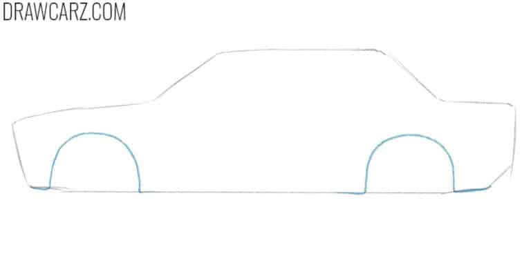 How to Draw a BMW E30 - DrawCarz