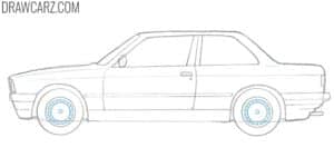 How to Draw a BMW E30 - DrawCarz