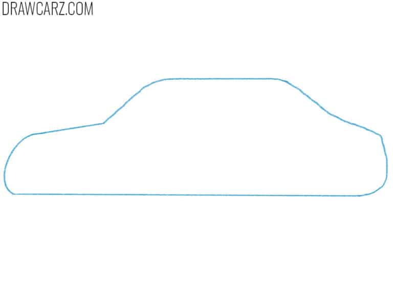 How to Draw a Taxi Car - DrawCarz