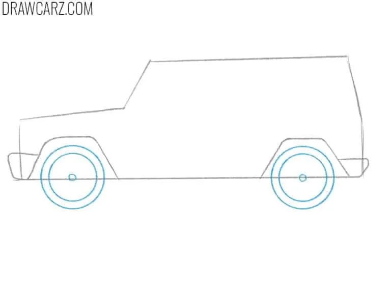 How to Draw an SUV - DrawCarz