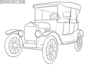 Ford Model T Coloring Pages - DrawCarz