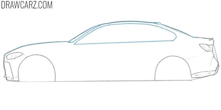 How to Draw a BMW M3 - DrawCarz