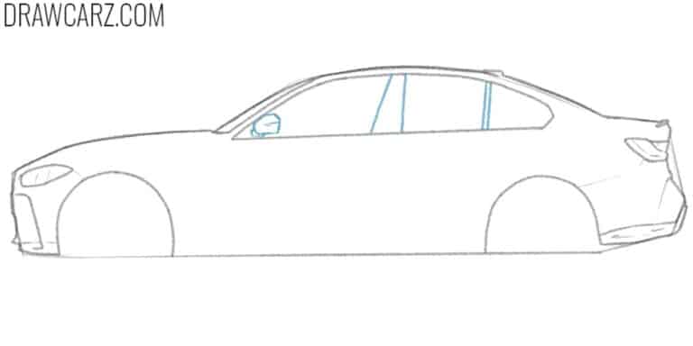 How to Draw a BMW M3 - DrawCarz