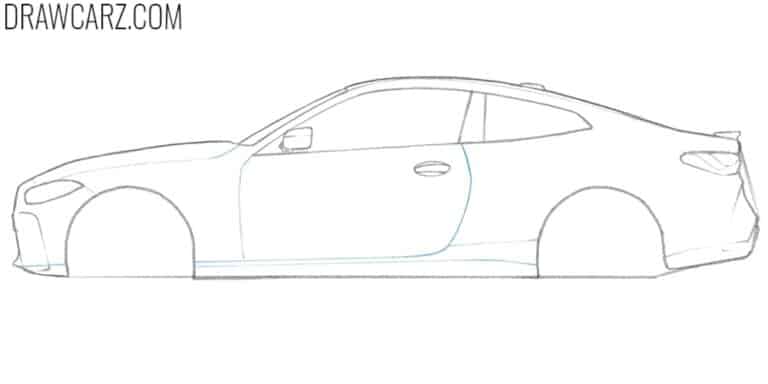 How to Draw a BMW M4 - DrawCarz