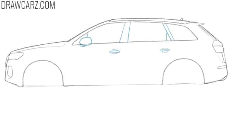How to Draw an Audi Q7 - DrawCarz