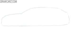 How to Draw an Audi RS6 - DrawCarz