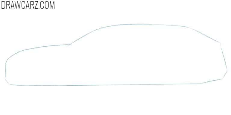 How to Draw an Audi RS6 - DrawCarz