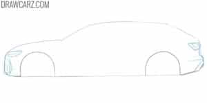How to Draw an Audi RS6 - DrawCarz
