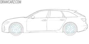 How to Draw an Audi RS6 - DrawCarz