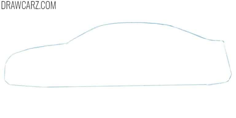 How to Draw an Audi RS3 - DrawCarz
