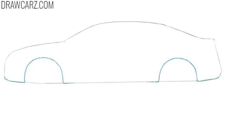How to Draw an Audi RS3 - DrawCarz