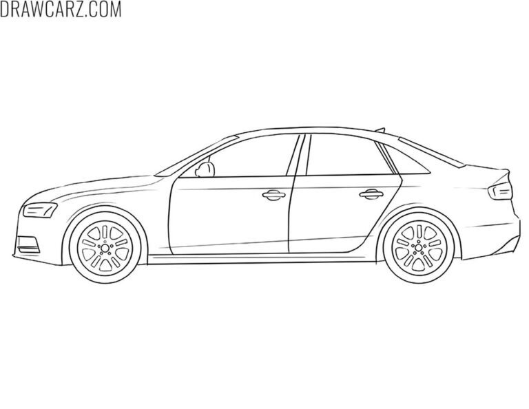 Audi Coloring Pages - DrawCarz