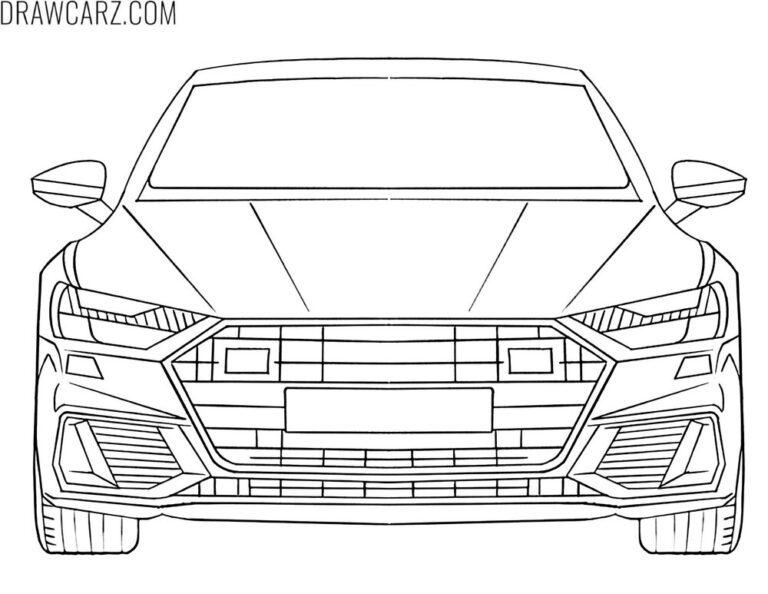 Audi Coloring Pages - DrawCarz