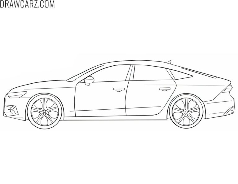 Audi Coloring Pages - DrawCarz