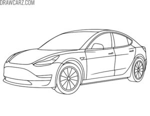 Tesla Coloring Pages - DrawCarz