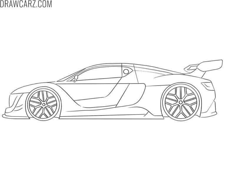 Sports Car Coloring Pages - DrawCarz