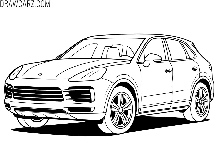 Porsche Coloring Pages - DrawCarz