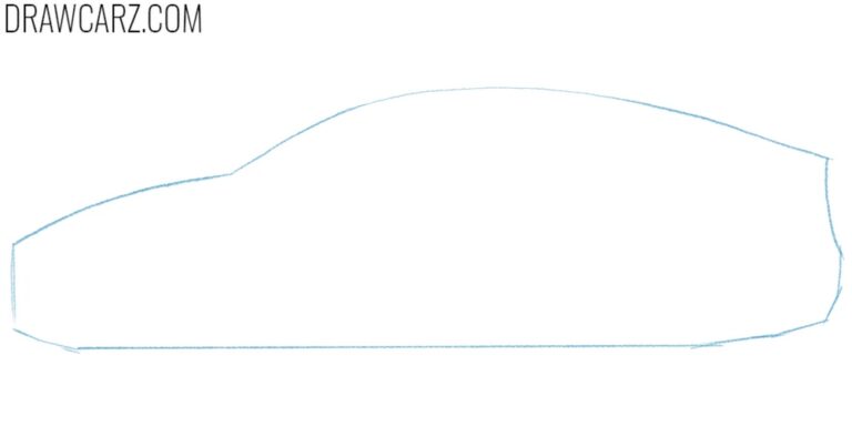 How to Draw a Tesla Model Y - DrawCarz