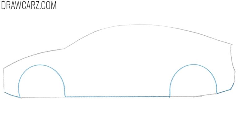 How to Draw a Tesla Model Y - DrawCarz